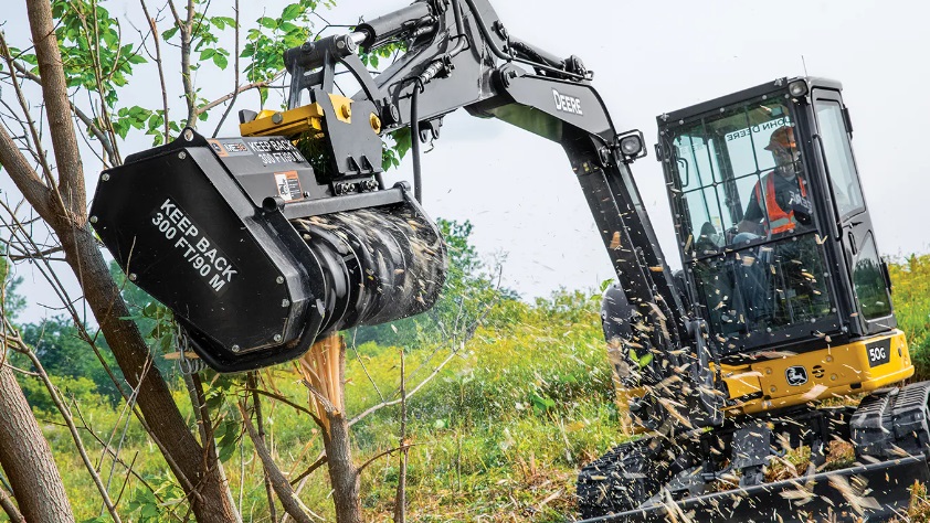 John Deere introduces new mulchers and brush cutters for excavators