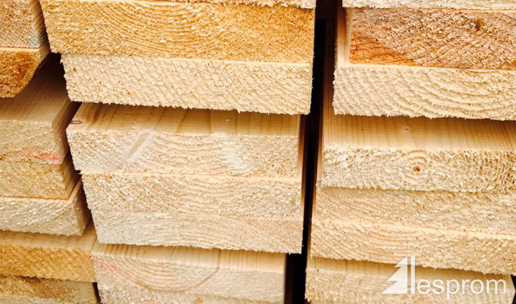 50 mm x 200 mm x 6000 mm KD R/S European spruce Lumber